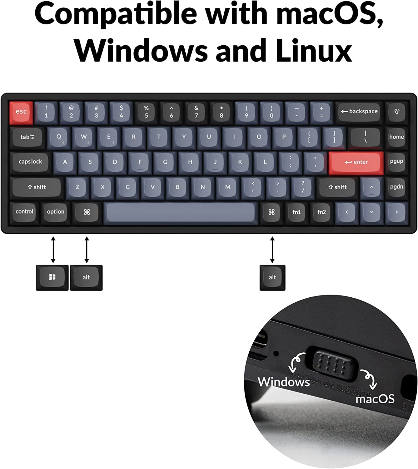 Keychron K6 Pro QMK/VIA Wireless Mechanical Keyboard, Hot-Swappable Aluminum Frame Custom Programmable Keyboard with RGB Backlit, Keychron K Pro Brown Switch for Max Windows Linux