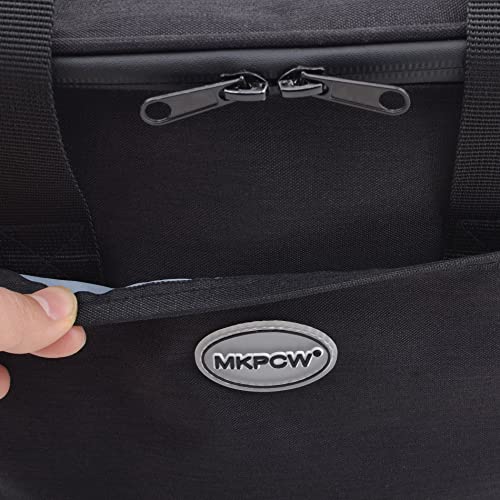 MKPCW Reusable Lunch Bag Insulated cooler Lunch Box Internal leak proof with Adjustable Shoulder Strap for Men Women (Black)