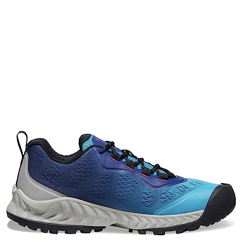 KEEN Women's NXIS Speed Low Height Vented Hiking Shoes, Fjord Blue/Ombre, 11