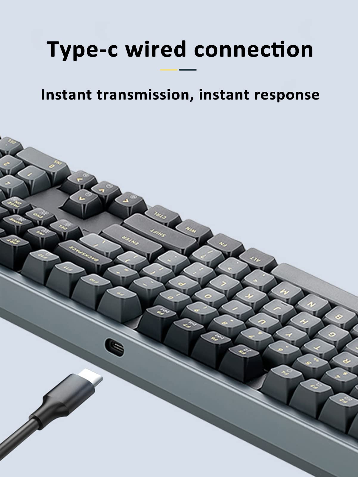 PLRG Full Size CNC Aluminum Mechanical Keyboard, 108 Key PBT Keycap Wired RGB Hotswap Anti-ghosting Ergonomic Gaming Keyboard Brown Switch