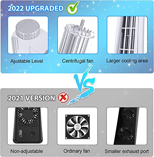 Linkstyle Upgraded PS5 Cooling Fan, for PS5 Accessories with 3 Level Adjustable Fan, LED Indicator and Controller USB Port Compatible with Playstation 5 Disc & Digital Edition Console