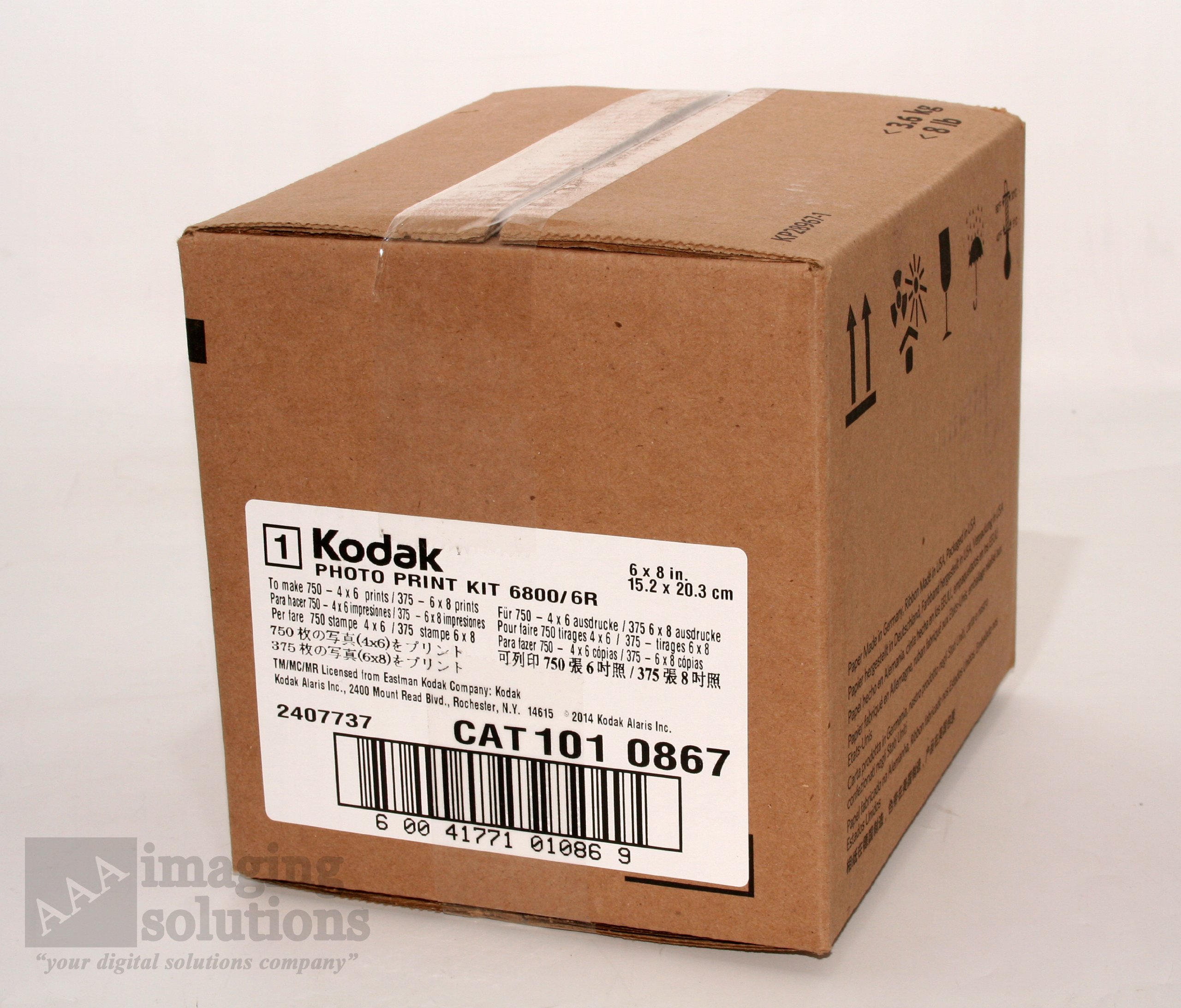 Kodak Photo Print Kit for The 6800 Thermal Printer, 6R - Ribbon & Paper for 375 6" x 8" Glossy Prints