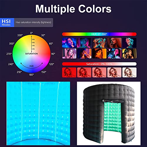 Inflatable Background Wall Suitable for 360 Photo Booth Machine with Silver Reflective Background 158inch Customize Logo Suitable for 360 Photo Booth Machines/Show Parties/Wedding Photography