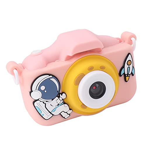 Jopwkuin Kids Camera, HD Digital Camera Timing Video Recording Multi Photo Frame AI Face Recognition 20MP for Boys and Girls Gift (Pink)