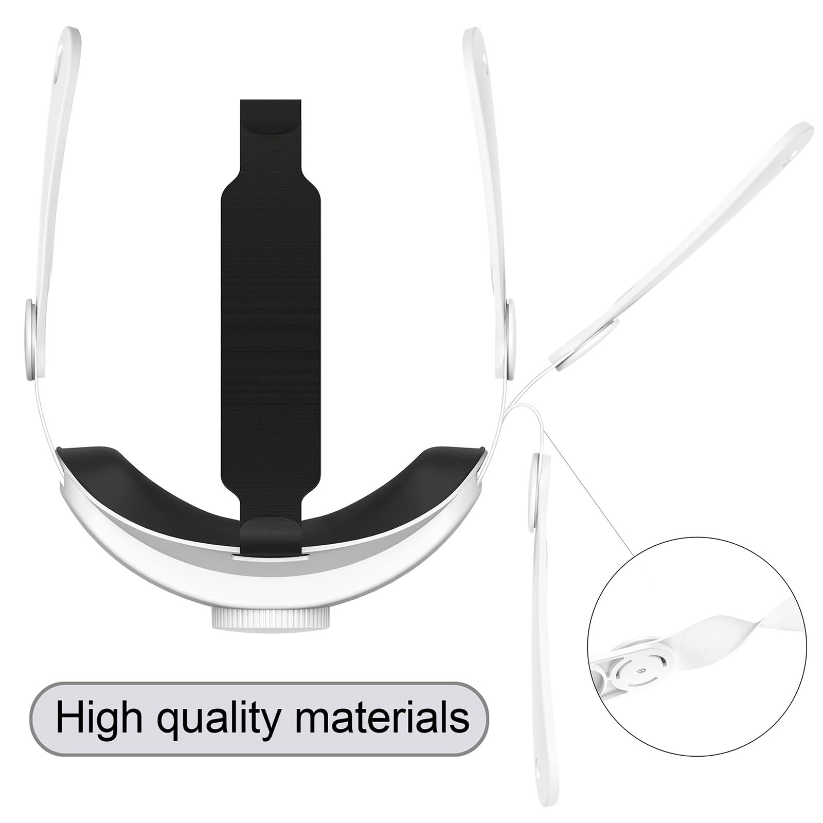Head Strap for Meta/Oculus Quest 3, Adjustable Elite Strap Headband Replacement for for Oculus Quest 3 Accessories