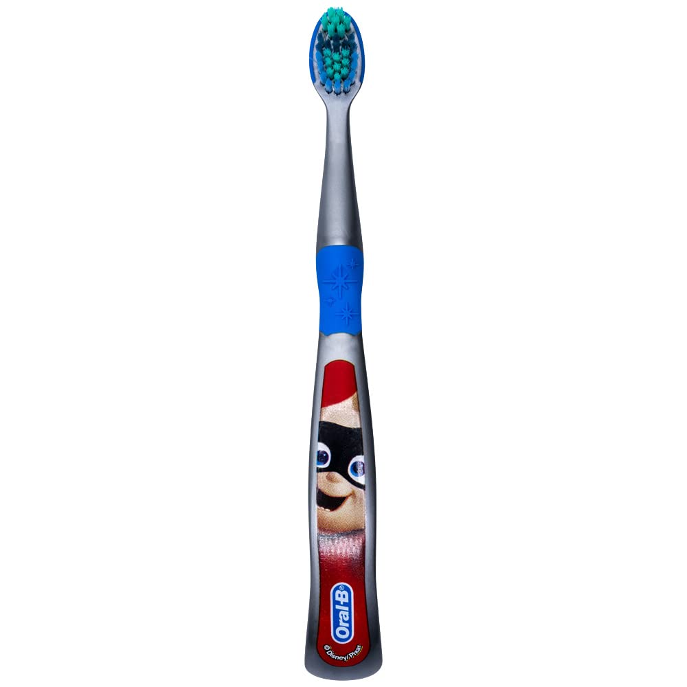 Oral-B Kids Pixar Toothbrush, Children 3+, Extra Soft, Characters Incredible -1 Count