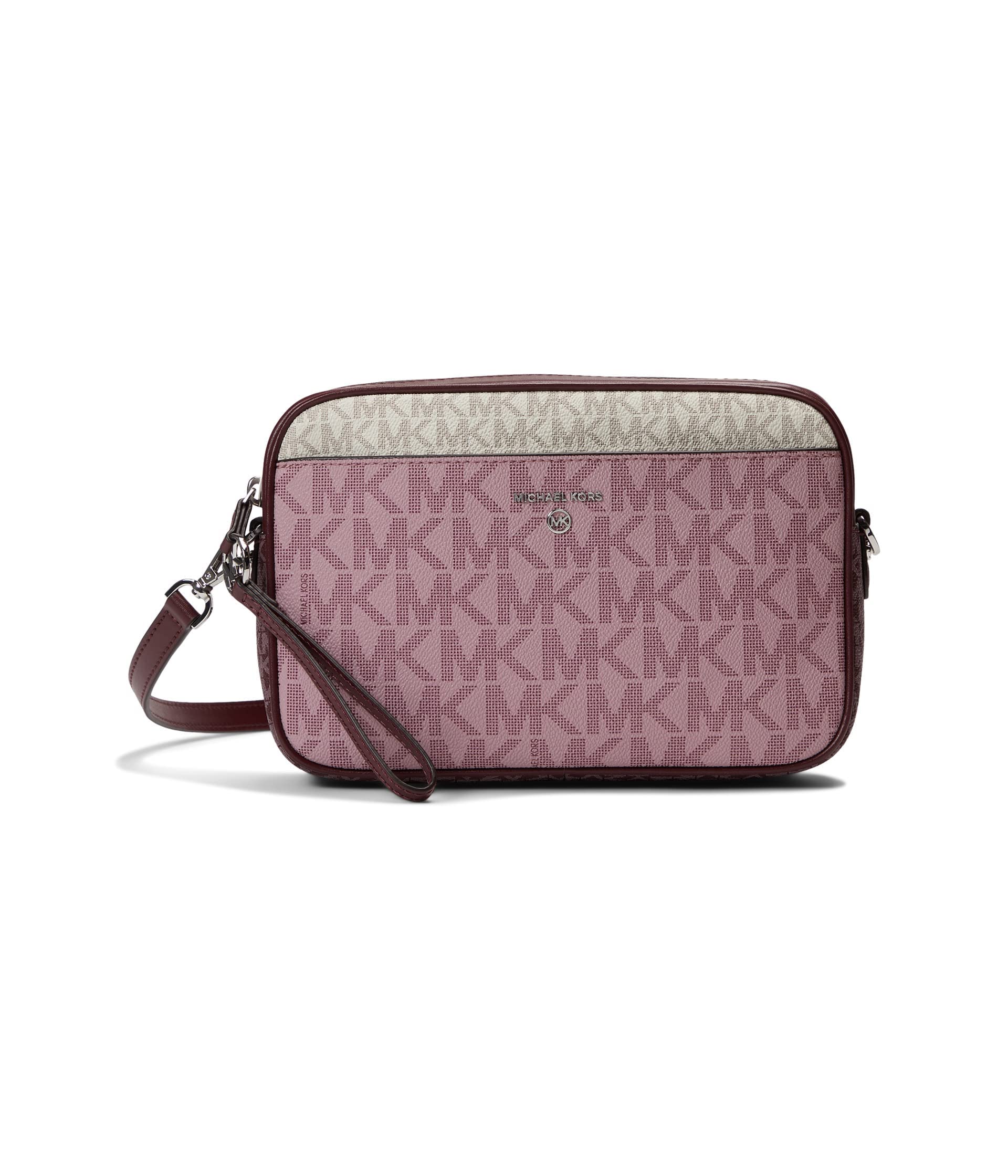 Michael Kors Jet Set Charm Large East/West Camera Crossbody Royal Pink Multi One Size