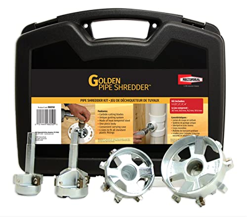 Rectorseal 98050 Golden Pipe Shredder Kit, Silver