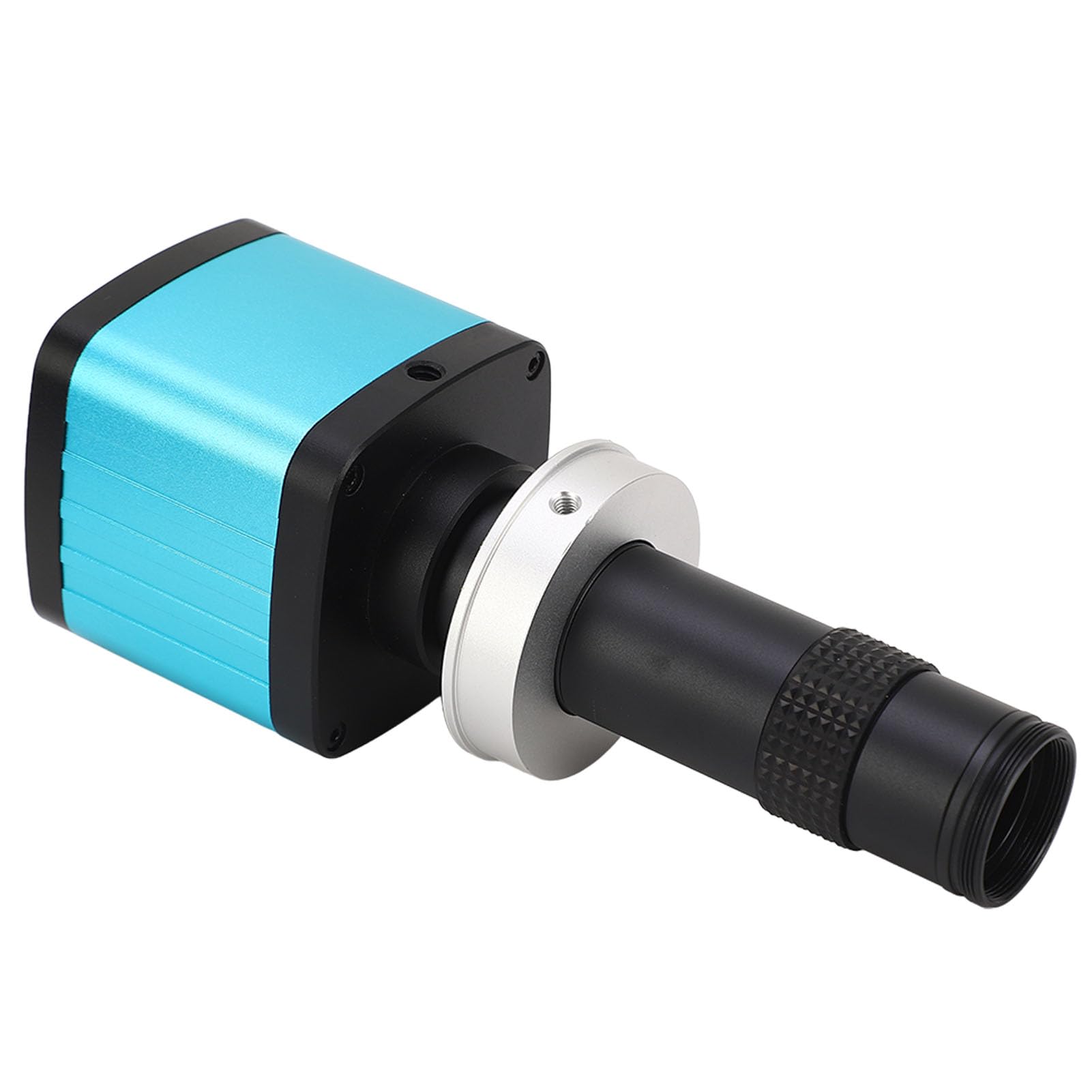 Industrial Microscope Camera, Lightweight 1080P Optical Power 0.1X to 2X Aluminum Alloy 100β240VAC HD Microscope Camera 130X for Home (US Plug)
