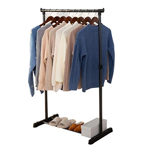 Hongseyijia Coat Racks Entrance Hall Coat Rack Organiser Tidy Rails Multi-Purpose Storage Shoe Bench Stand with Top Rod for Home Office Hallway Bedroom,Max Load Capacity:20kg
