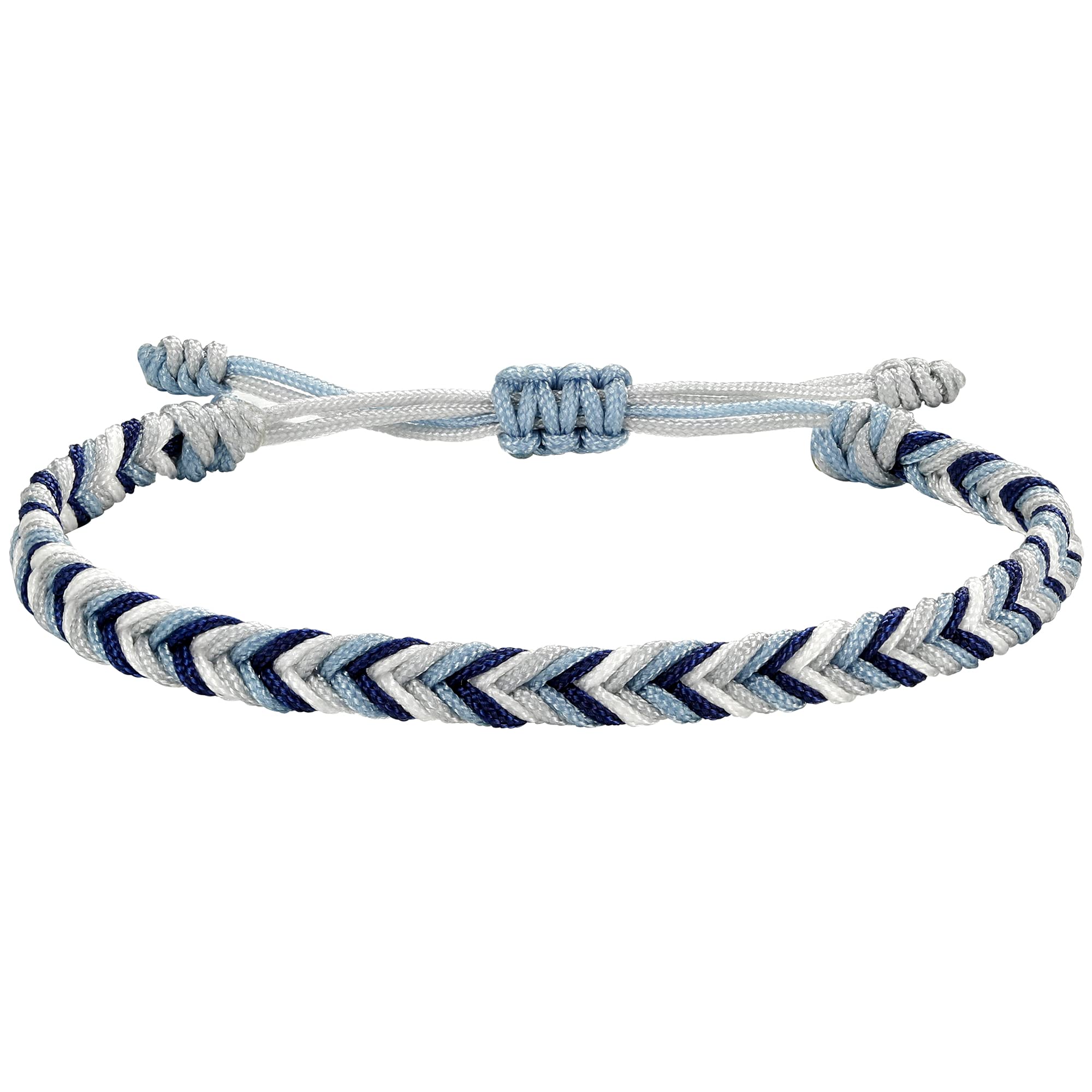 JENDEAR SHINE Rope Bracelet for Women, Hand Braided Rope Gradient Color Adjustable, Casual Party Couple Friendship Birthday Gift