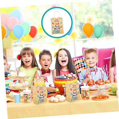 HEALLILY 10pcs Hand Gift Bag Candy Bags Retail Paper Bags Tote Bag Accessories Bride Multi-function Present Bag Bridal Gift Accessory Multi-function Paper Bag Multi-function Gift Bag Cute