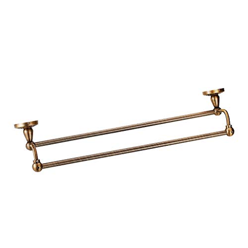 Towel Racks,Towel Rails, Towel Rack Aluminum Towel Rack European Retro Hotel Home Bath Towel Rack Double Rod Paste Tyenvironmental Protection Materials