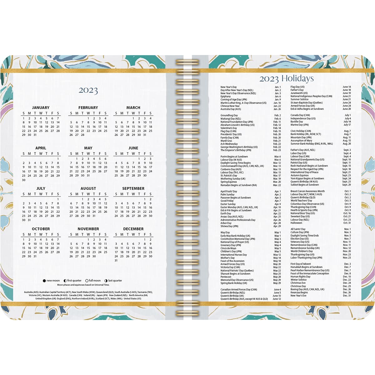 LANG PATINA VIE 2023 SPIRAL ENGAGEMENT PLANNER (23991011111)
