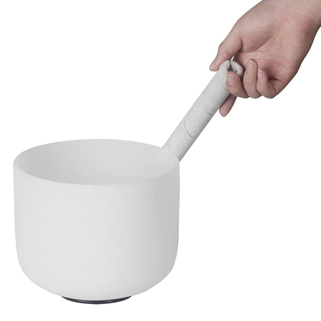 LXXSH Crystal Singing Bowl Frosted Yoga Sound Perfect Singing Bowl Rubber Stick