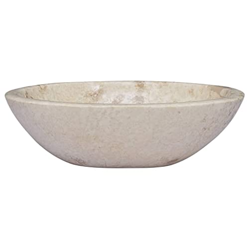 Sink Cream 20.9"x15.7"x5.9" Marble,Modern Marble Bathroom Sink: A Durable and Stylish Addition to Your Home Bath Fixtures,Bathroom Sinks