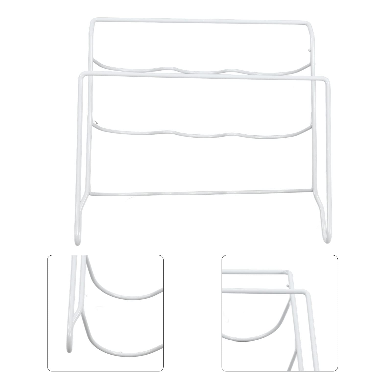 KWQBHW Fridge Wine Rack Water Bottle Holder Refrigerator Bottle Rack Hanging Drink Bottles Shelf Metal Wine Storage Organizer for Kitchen Holds 3 Bottles