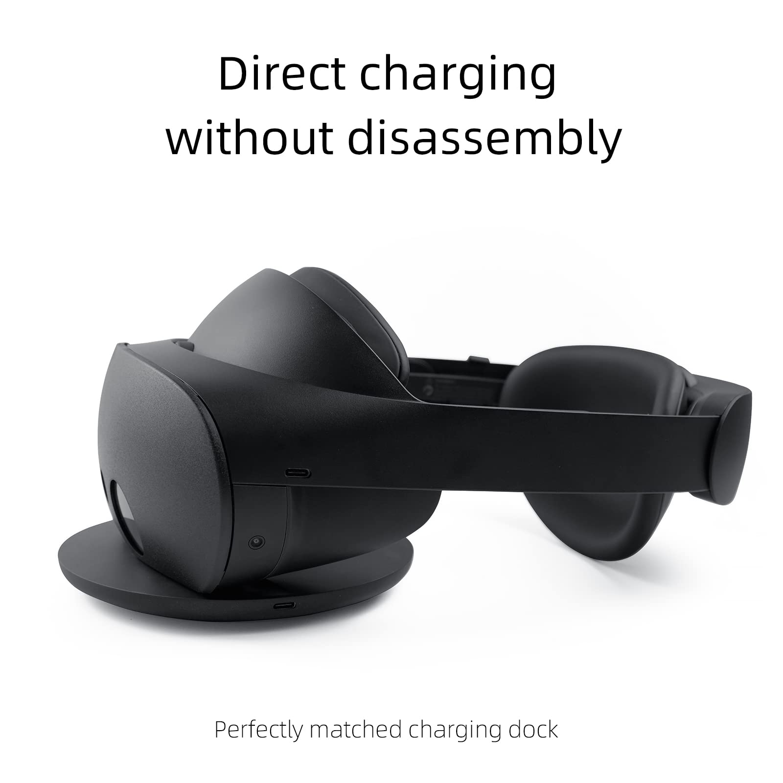 MOJOXR VR Headset Protective Shell Cover Compatible with Quest Pro, Front Cover Accessories Preventing Dust Collisions and Scratches(2 Pack-Black)