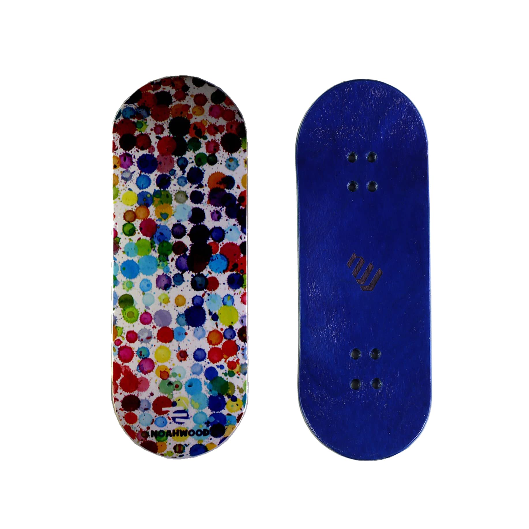 NOAHWOOD Fingerboards Deck (34.2x97mm 5-Layer Maple Wooden Handmade by NW11s Molds)+2 Pcs Grip Tape (Totem)