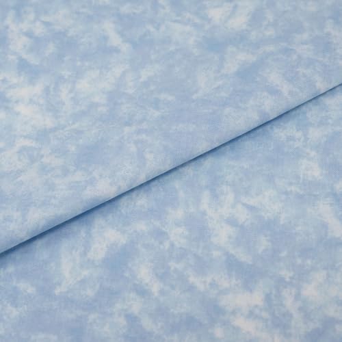 Singer Print Fabric, 100% Cotton, Tone On Tone Ice Blue