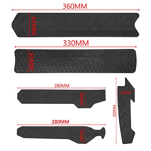 LIXADA Universal Bike Frame Scratch-Resistant Protector Sticker Mountain Bike Road Bike Frame Protectives Sticker Waterproof Bike Chains Frame EVA Protectives Sticker