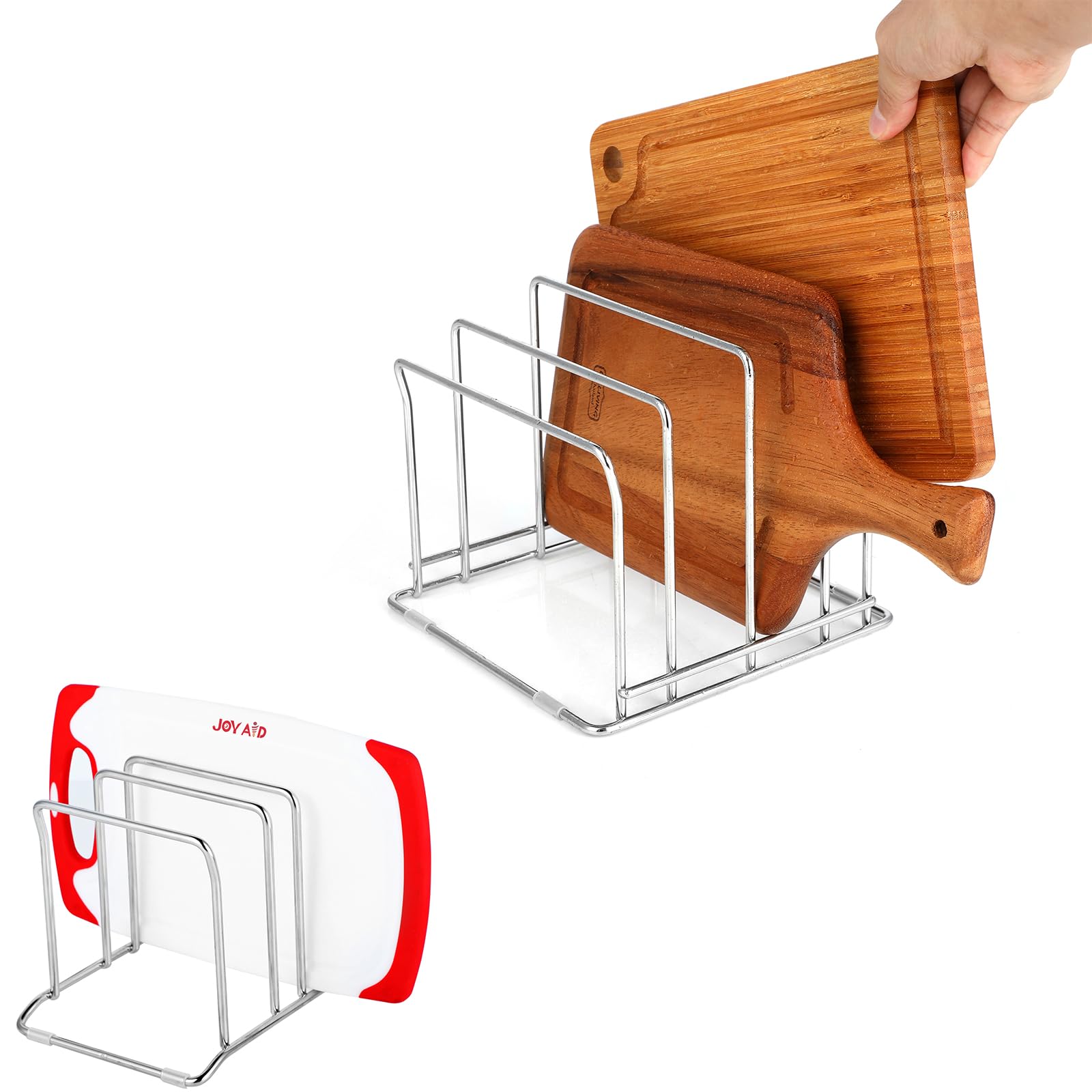 Joy Aid Cutting Board Organizer- 4 Slot & 3 Slot