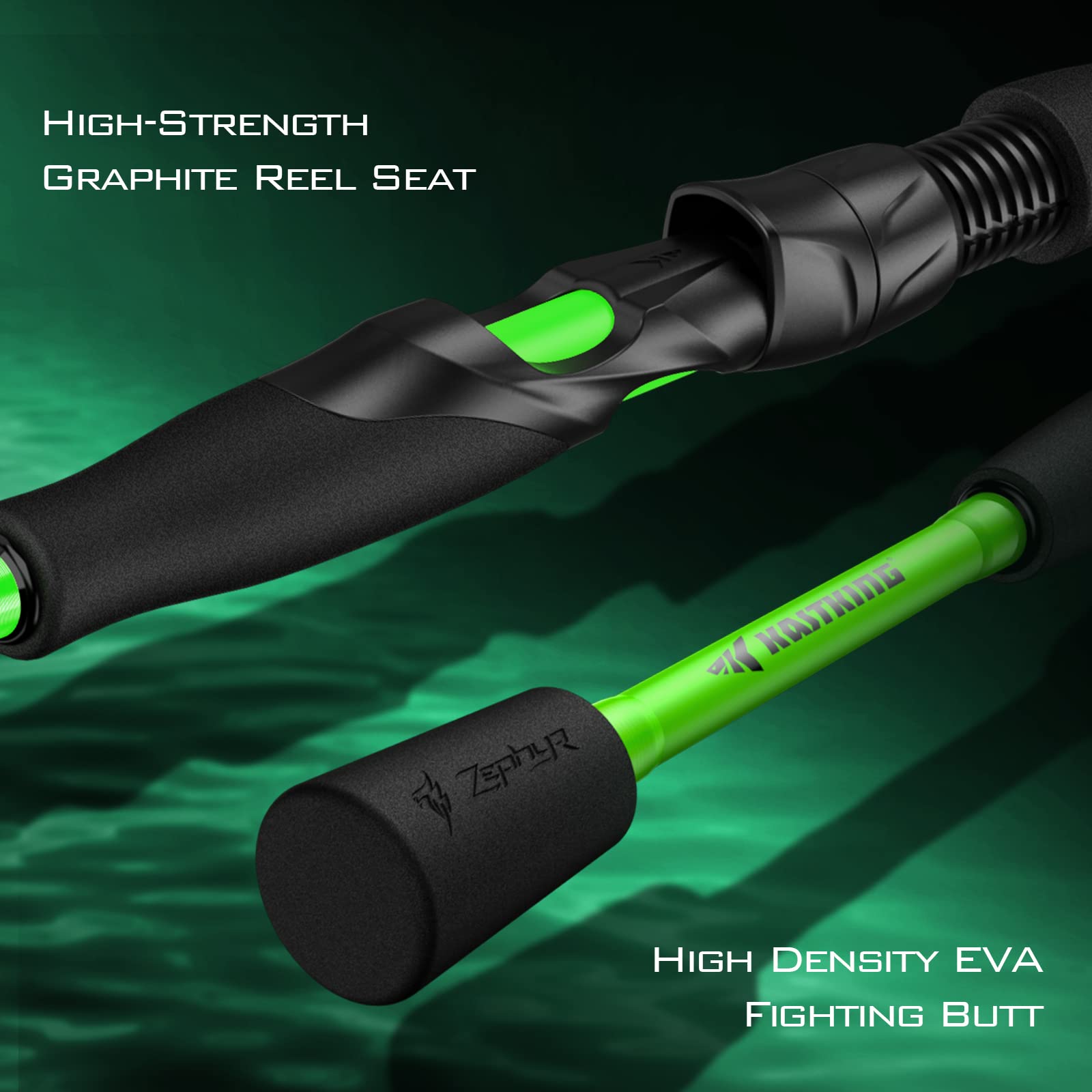KastKing Zephyr Spinning Rods, 7'0"- M -2 pcs