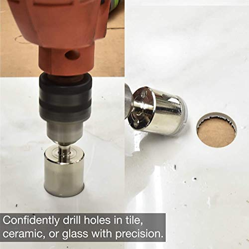 Neiko 00823A Diamond Grit Hole Saw Drill Bit Set, 5 Piece | 5/32” – ½”