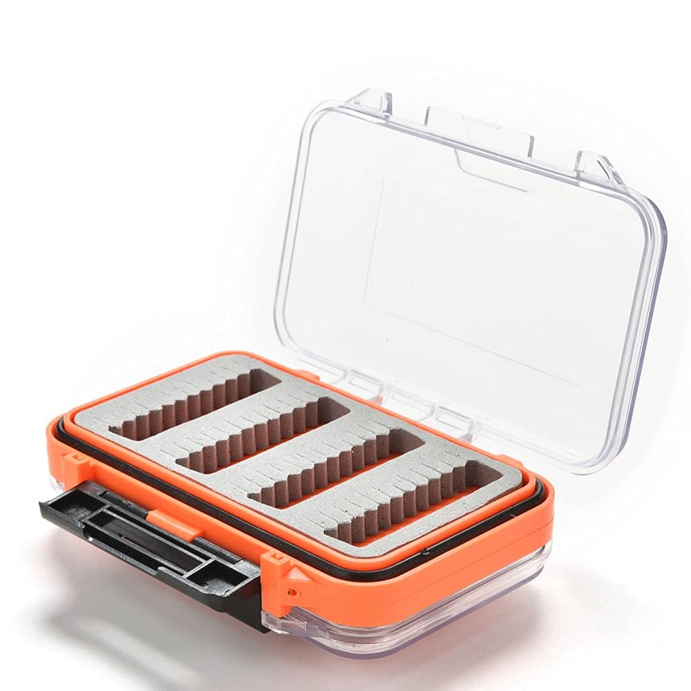 LMMDDP 1 Piece Double-sided Waterproof Pocket Fishing Tackle Box Sliding Foam Fishing Accessory Box