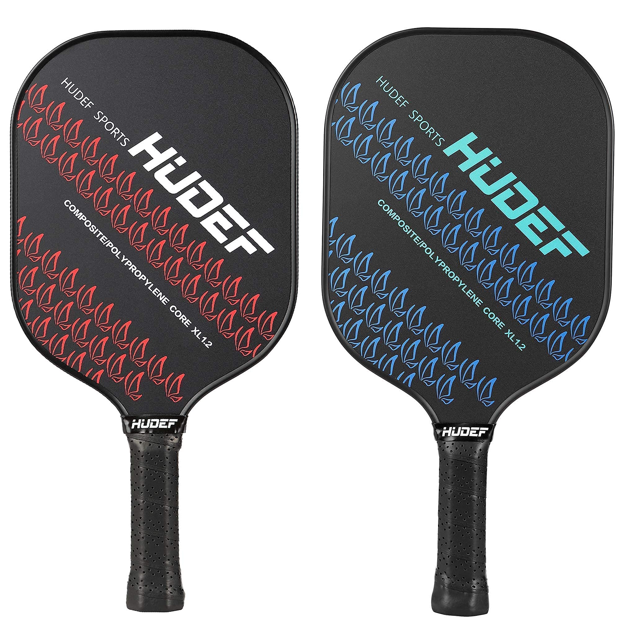 HUDEF Pickleball Paddle-Graphite Pickleball Racquet Lightweight 7.2-7.8oz,PP Honeycomb Composite Core Balanced Pickleball Rackets