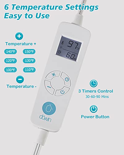 Heating Pad for Back Pain Relief, 6 Level Wearable Heating Pad for Neck and Shoulders,Full Body Heating Pad for Cramps Fast Heating with LCD Display Controller and Auto Shut Off ETL Certified 24"X33"…