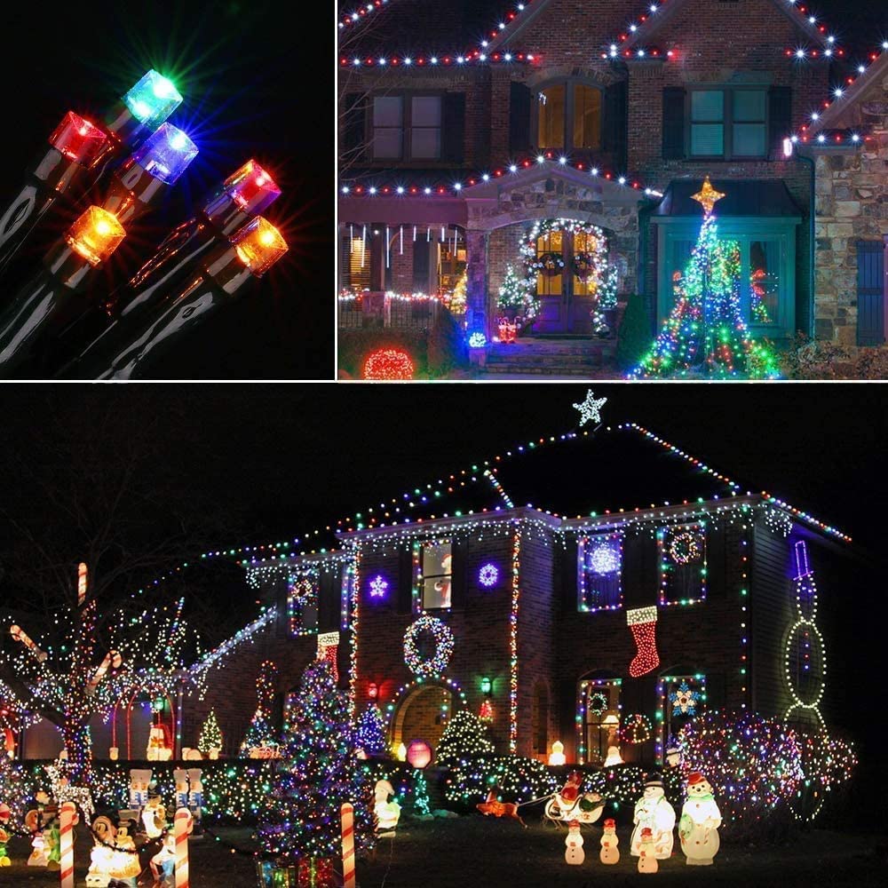 Joomer Purple Halloween Lights 82FT 200 LED Connectable Halloween String Lights with 8 Modes Timer Waterproof Plug-in Purple String Lights for Indoor Outdoor Halloween Decorations