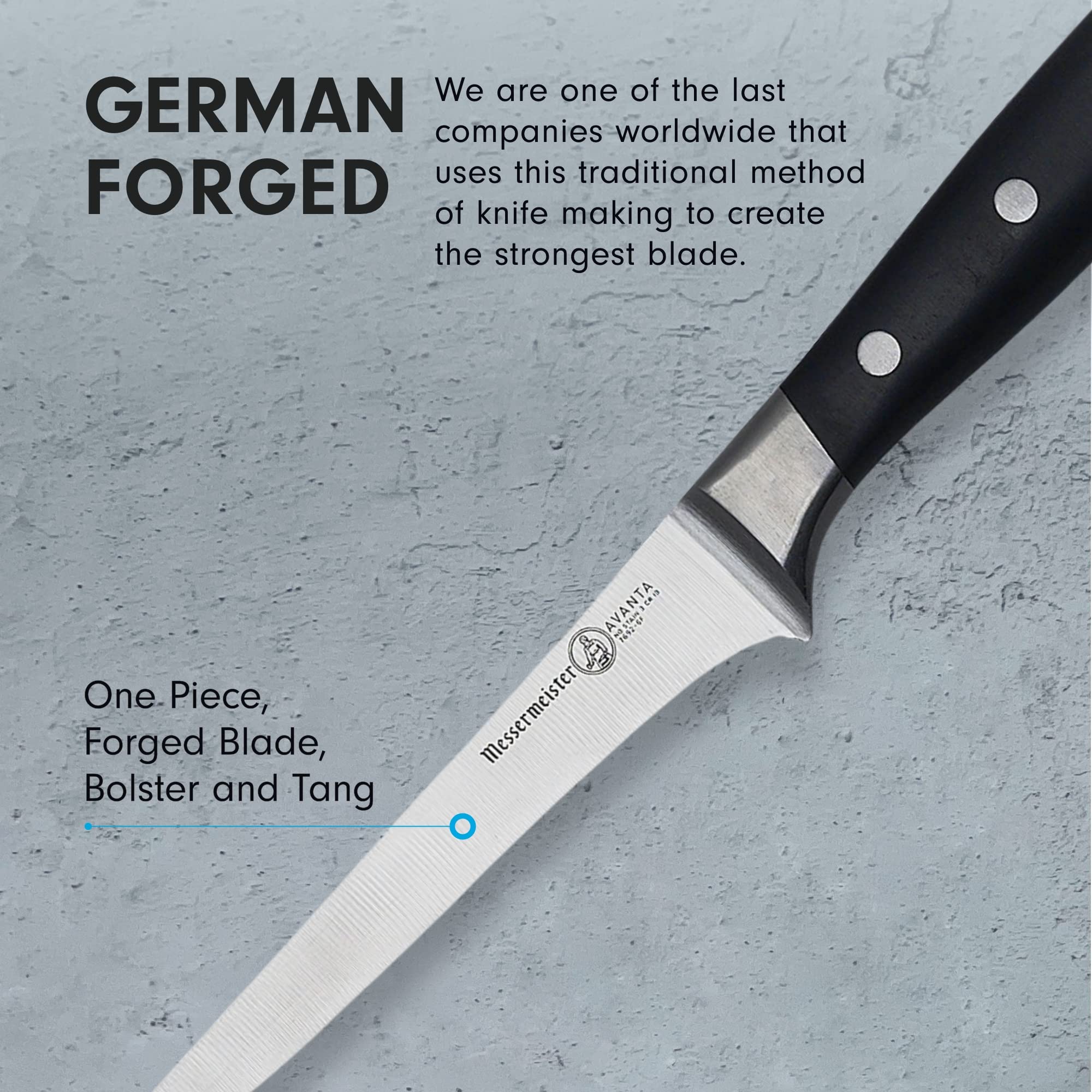 Messermeister Avanta 6โ Flexible Boning Knife - German X50 Stainless Steel - Rust Resistant & Easy to Maintain