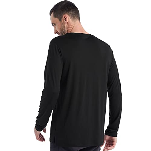 Icebreaker Merino Men's Sphere II Long Sleeve Tee, Black, Medium