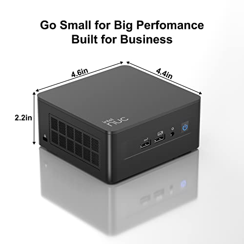 Intel NUC 13 PRO NUC13ANHi7 Arena Canyon, 13TH Gen CPU, 32GB RAM 1TB SSD, Intel Core i7-1360P, Win 11 Pro Mini Desktop Computer, 8K/4K UHD, Gigabit Ethernet/WiFi-6/VESA for Business/Office/Home