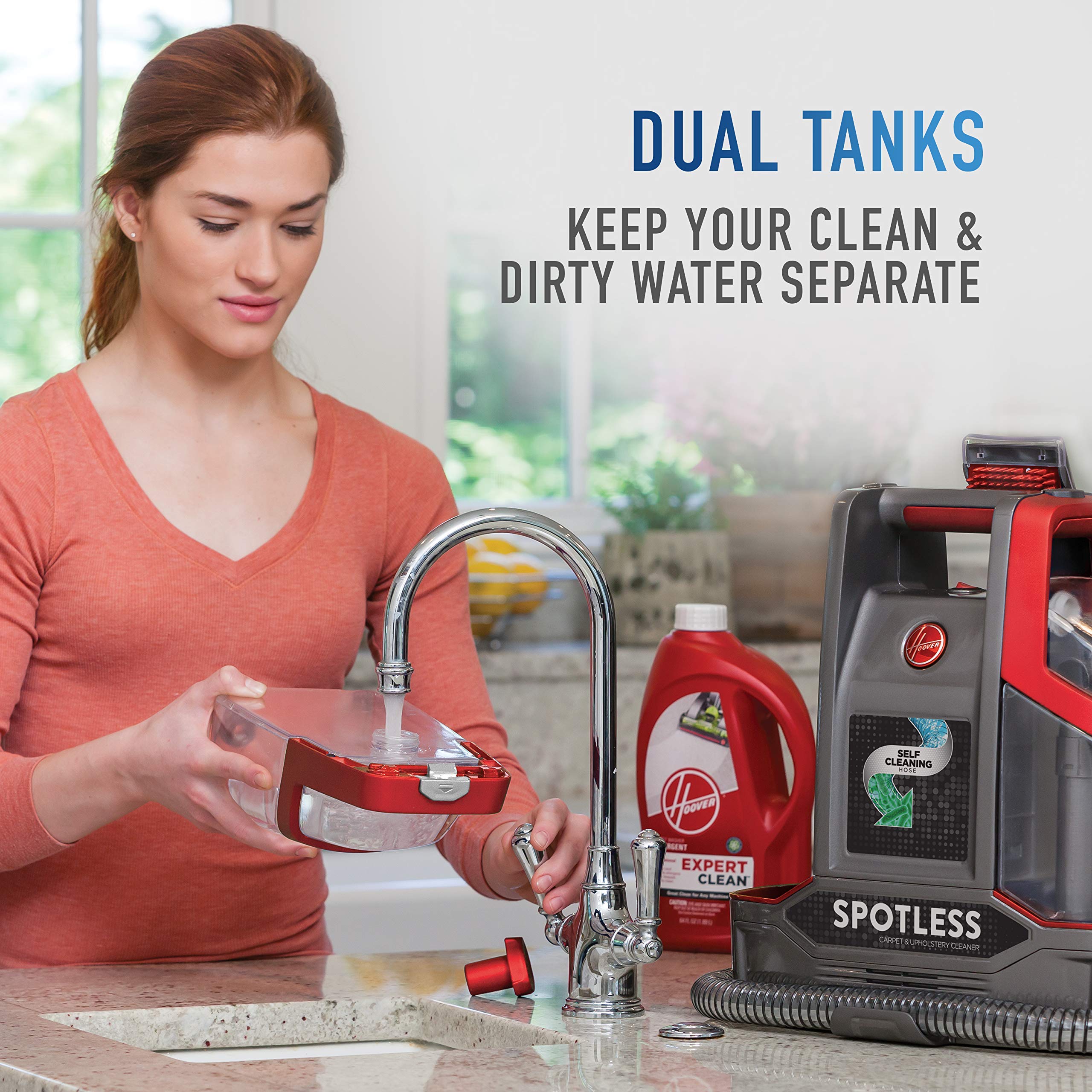 Hoover Spotless Portable Carpet & Upholstery Spot Cleaner, FH11300PC (Renewed)