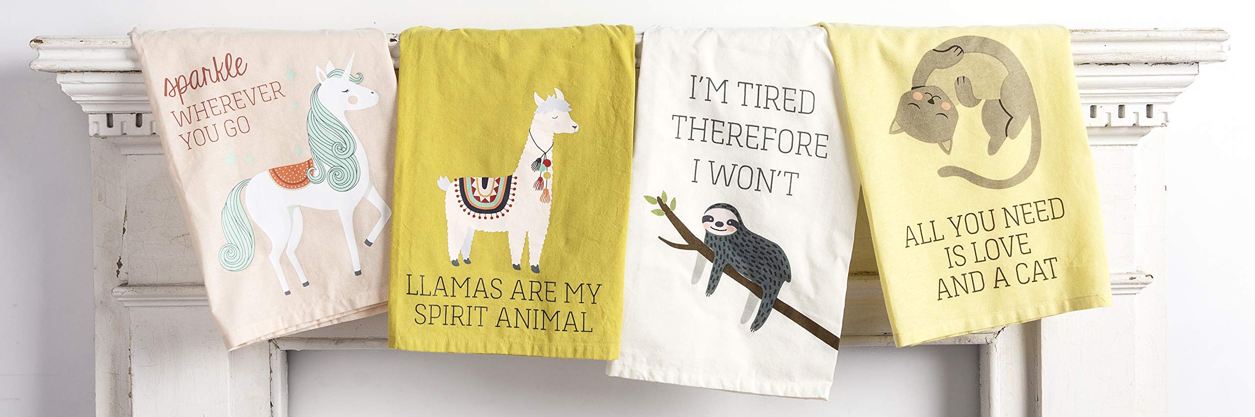 Kitchen Towel - Llamas Are My Spirit Animal
