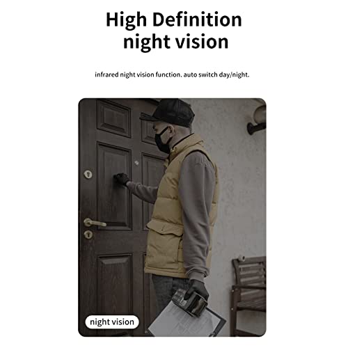 Intelligent Visual Doorbell Smart Wireless Remote Video Doorbell Hd Night Vision Home Two-Way Intercom Remote Monitoring Capture WiFi Rechargeable Security Door Doorbell