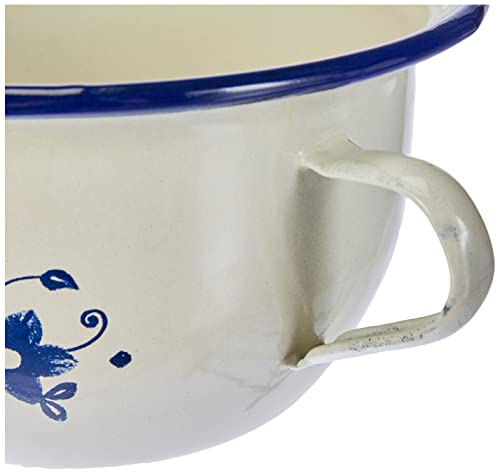 IBILI - 919322 - Sena Chamber Pot,White/Blue, 22 Cm