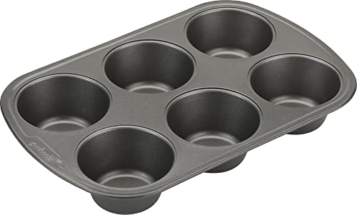Good Cook 04033 Non-Stick Texas Muffin Pan, Steel, 3-1/2 in Dia x 16-1/2 in L x 10 in W x 8.7 in H