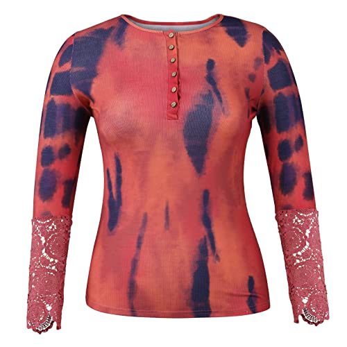 Lmzaren Women's Comfortable Casual Sweatwear Print Fall/Winter Crew Neck Sweatshirt Blouse Loose Fashion Tops Pullover