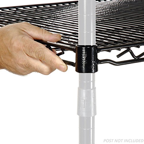 Nexel Wire Shelf, Black Epoxy Finish, 24"W x 60"L