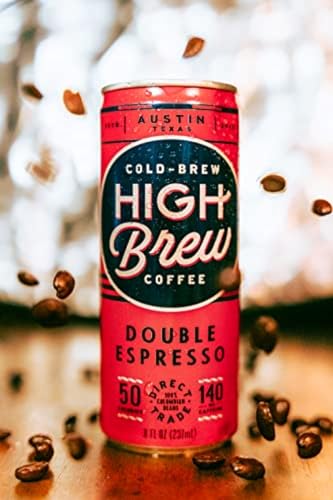 High Brew Coffee, Cold Brew, Double Espresso, 8 Fl Oz Can (Pack of 12) - Packaging May Vary
