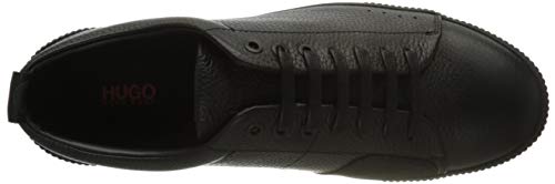 HUGO Men's Zero_Tenn_gr Low-Top Sneakers, Black 001, 6.5 Narrow