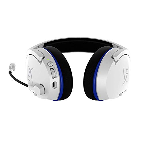 HyperX Cloud Stinger Core β Wireless Gaming Headset, for PS4, PS5, PC, Lightweight, Durable Steel Sliders, Noise-Cancelling Microphone - White (Renewed)
