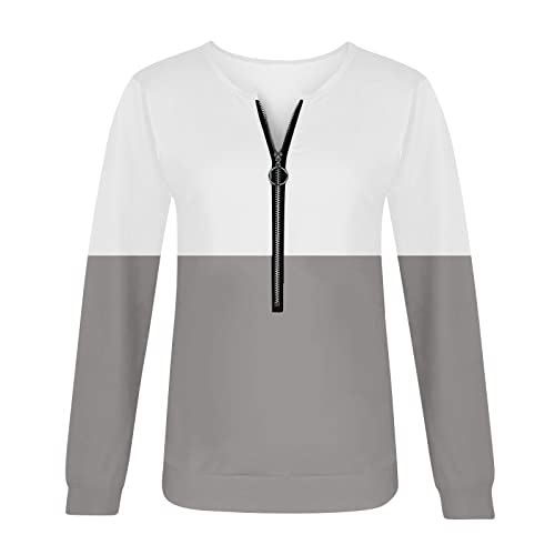 Ladies Casual Loose Printing Tops Round Neck Drop Shoulder Sweatshirts Fashion Long Sleeve Pullover