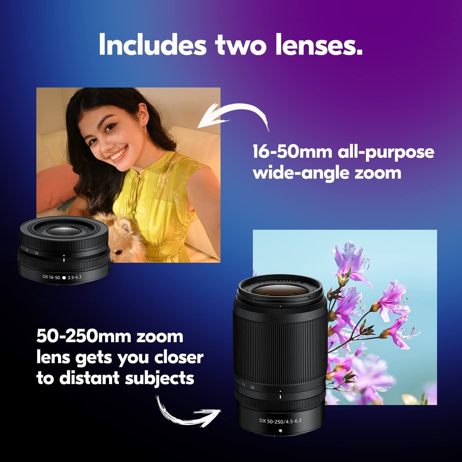 Nikon Z30 Mirrorless Camera with 16-50mm and 50-250mm Lenses with Advanced Accessory and Travel Bundle (Included 1-Year Nikon Warranty) | 1749 | Nikon Z30