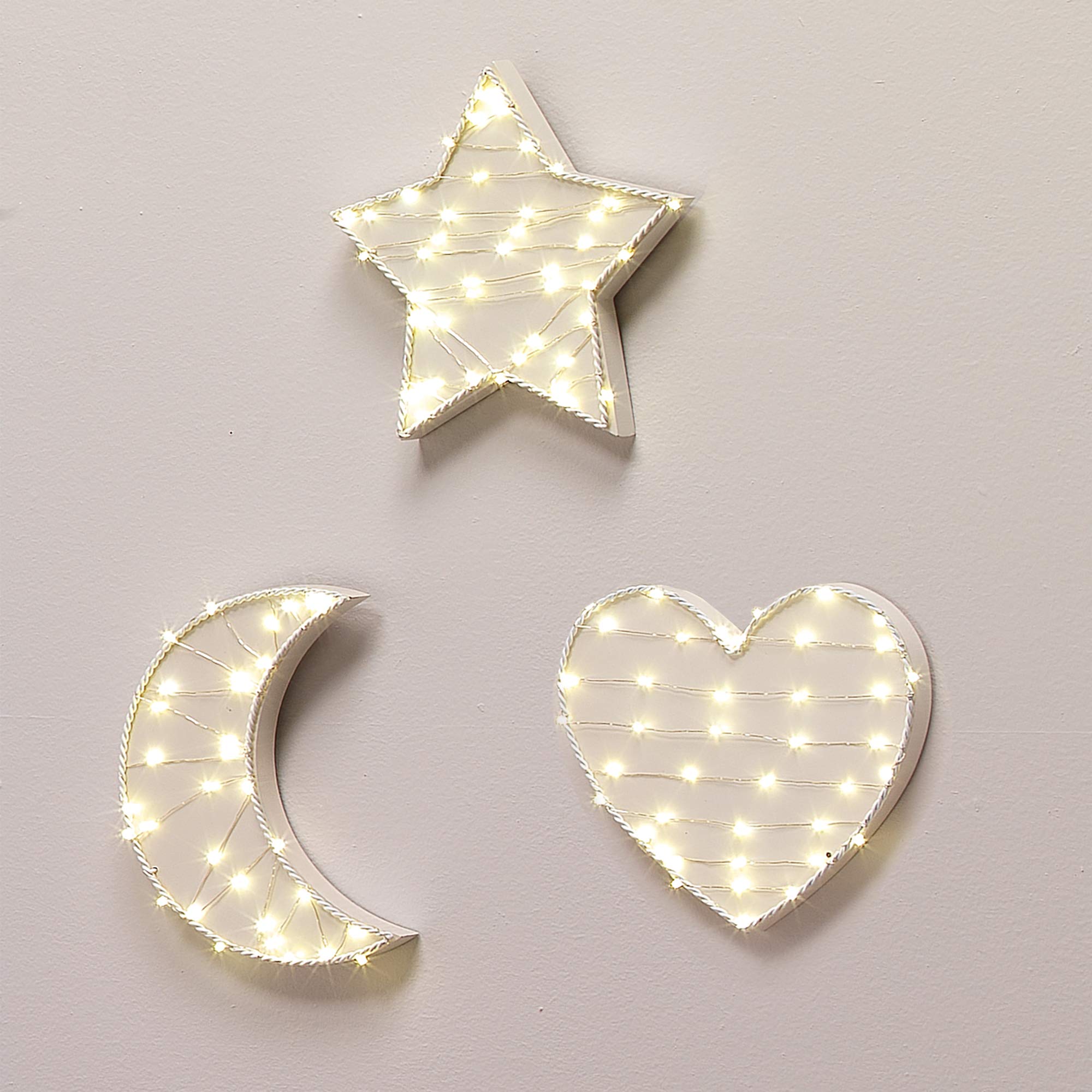 Lambs & Ivy Signature Moon LED Light Up Wall Decor/Wall Hanging