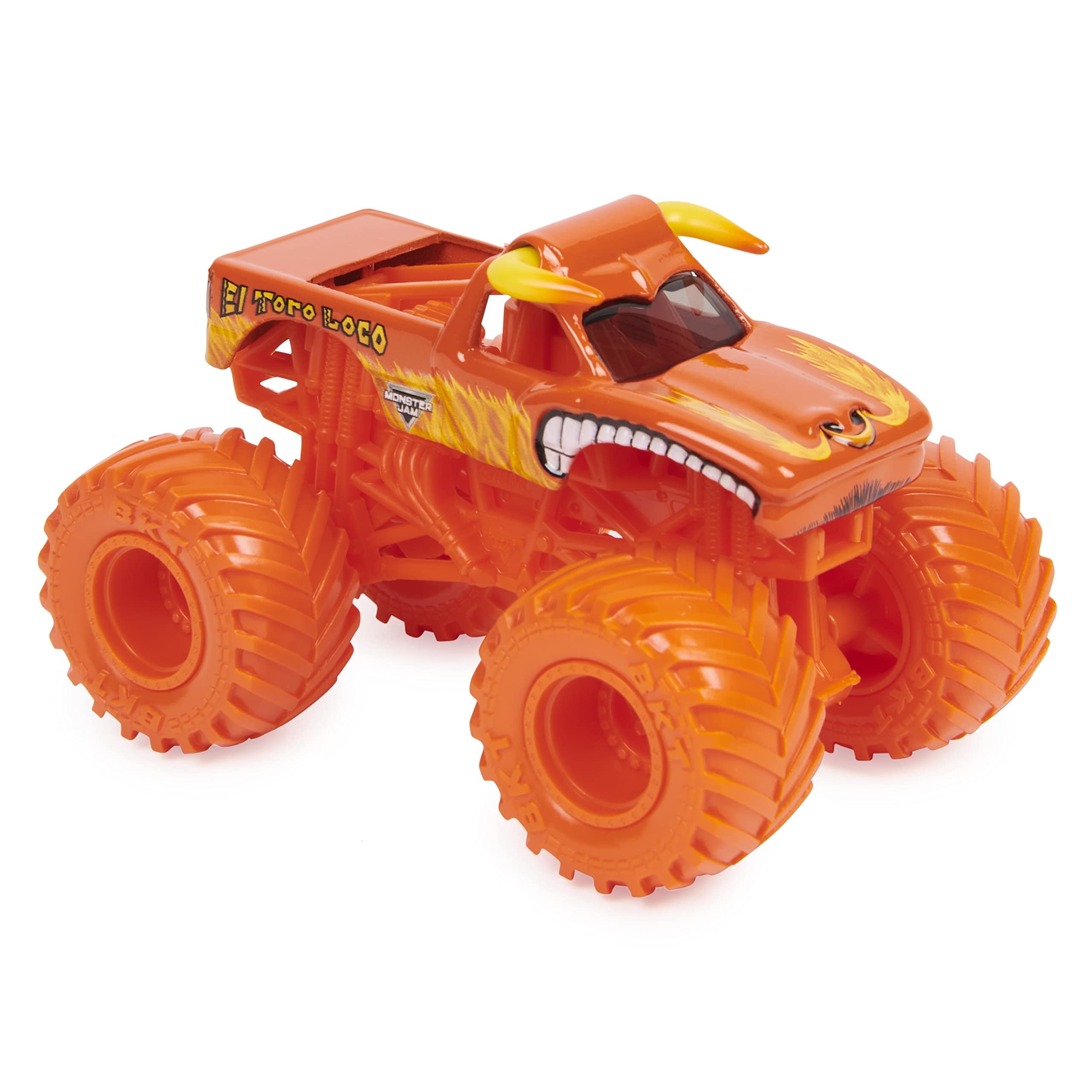Monster Jam 2022 Spin Master 1:64 Diecast Truck with Bonus Accessory: Hyper Fueled El Toro Loco