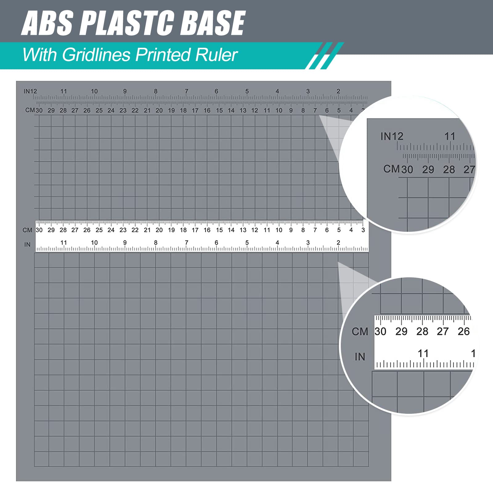 ISDIR 12 Inch Paper Trimmer with Automatic Security Safeguard and Side Ruler for A4, Craft Paper, Label, Photo and Cardstock - Ideal for Scrapbooking and DIY Projects(Black) (Gray)